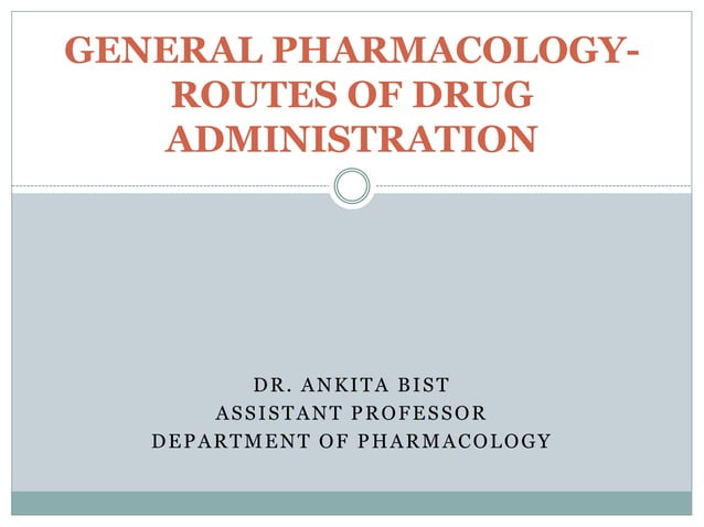 Routes of drug administration | PPT