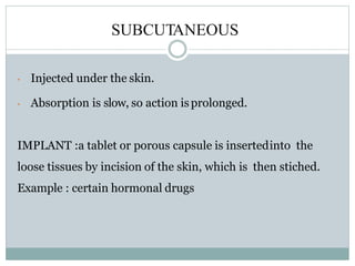 Routes of drug administration | PPT