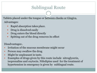 Routes of drug administration | PPT