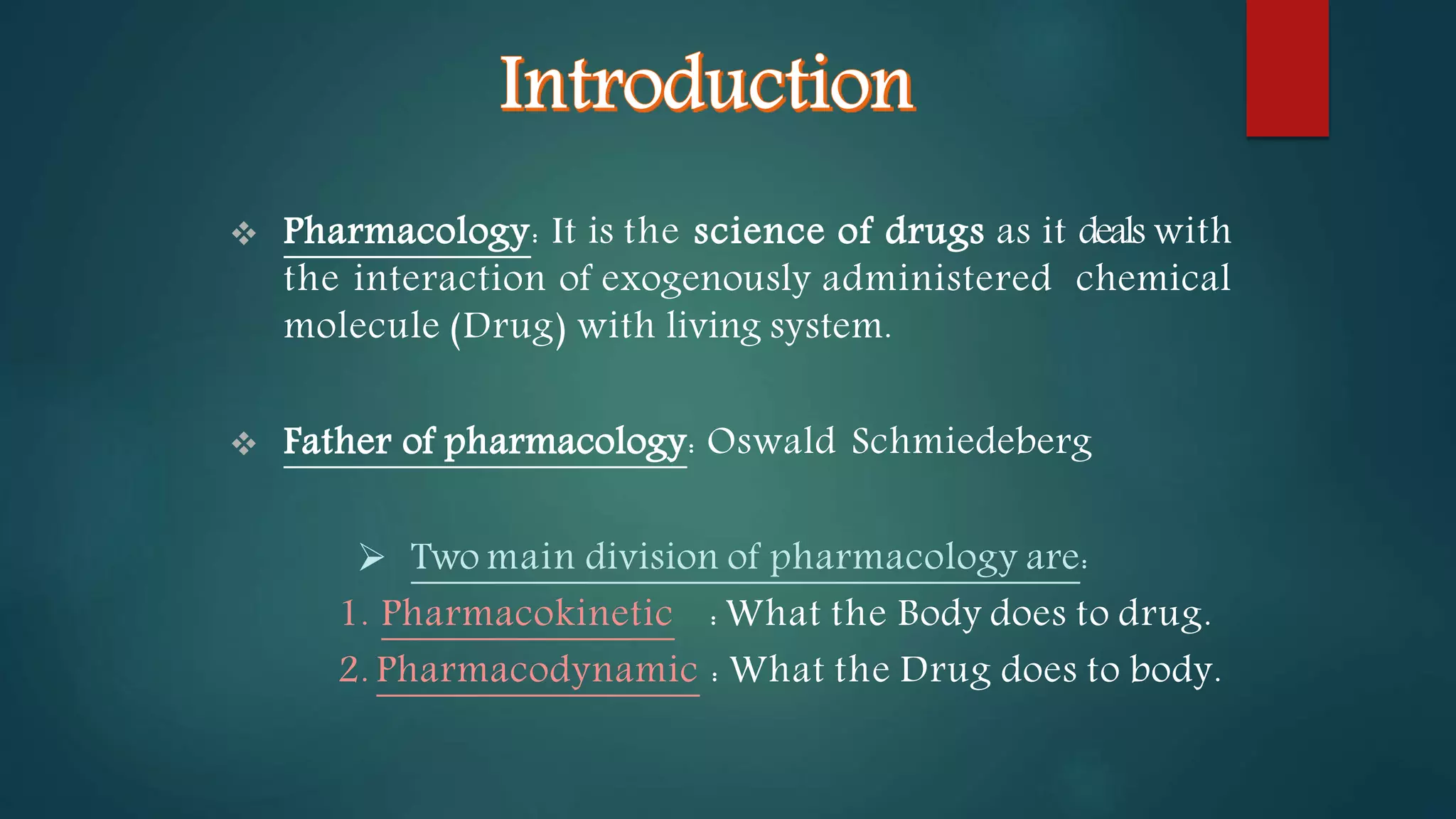 General pharmacology | PPTX