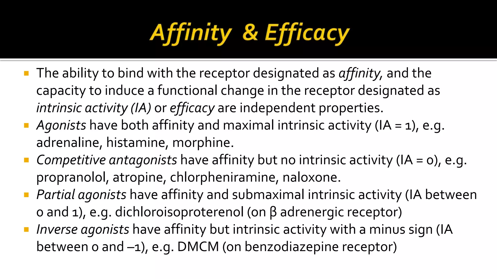 General pharmacology 2.1 pharmacodynamics | PPTX