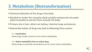General pharmacology and pharmocokinetics | PPTX