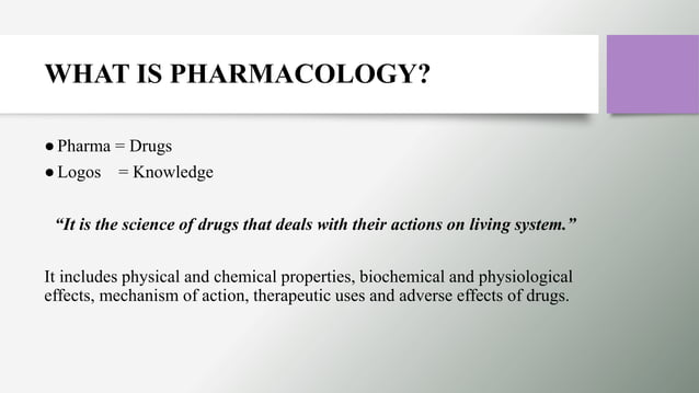 GENERAL PHARMACOLOGY PPT. DT 2nd year.pptx | Pharmaceutical Drugs ...