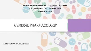 General Pharmacology Essentials | PPT