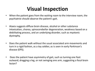 General physical examination in psyhiatry | PPTX
