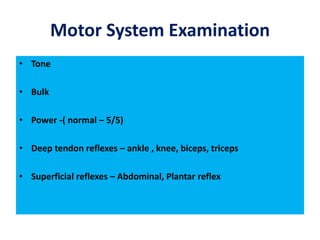 General physical examination in psyhiatry | PPTX