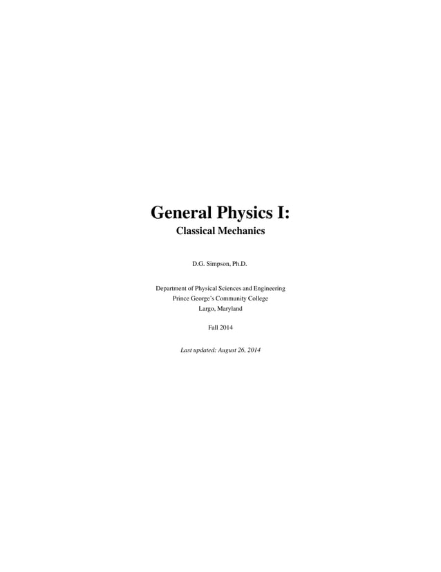 General physics | PDF