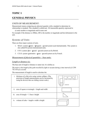 general physics for igcse and olevel students pdf | PDF