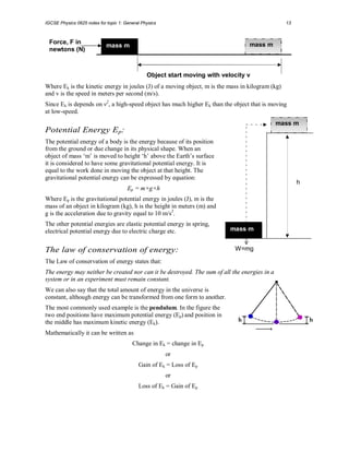 general physics for igcse and olevel students pdf | PDF