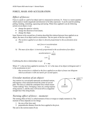 general physics for igcse and olevel students pdf | PDF