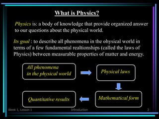 General Physics 1 Week 1 ppt.pptxxxxxxxx | PPT