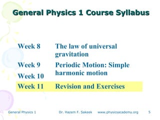General physics i-1 | PPS