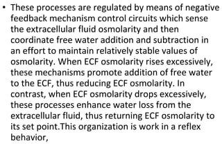 General physiology - regulation of ECF | PPT