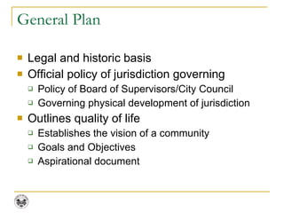 General Plan, Zoning And Entitlements | PPT