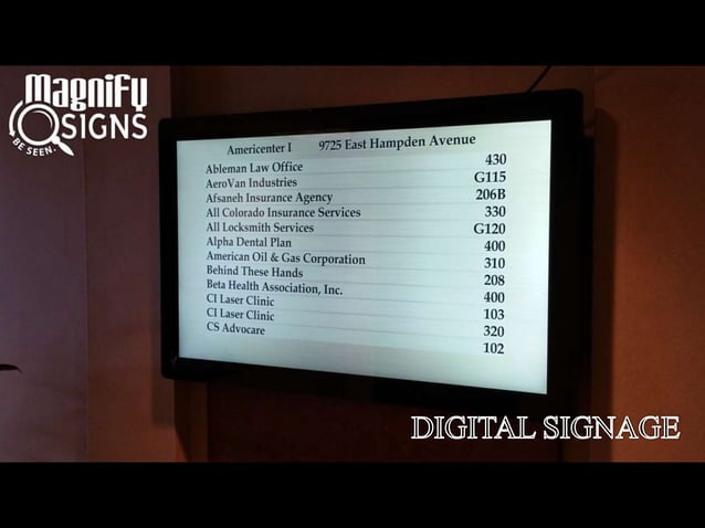 Portfolio for Magnify Signs | PPTX