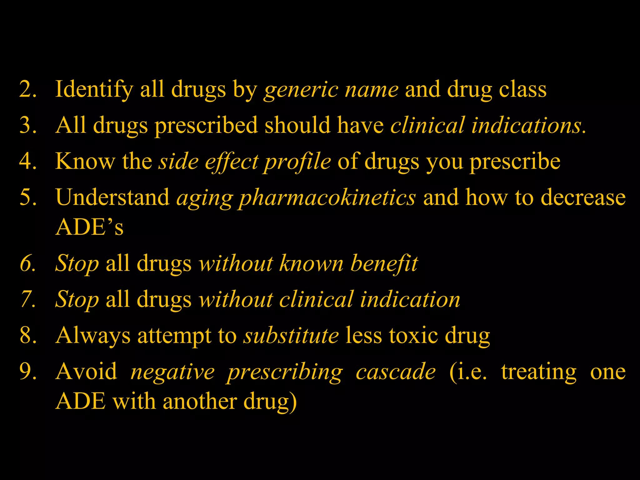 General prescribing guidelines for pediatrics, geriatrics and pregnancy ...