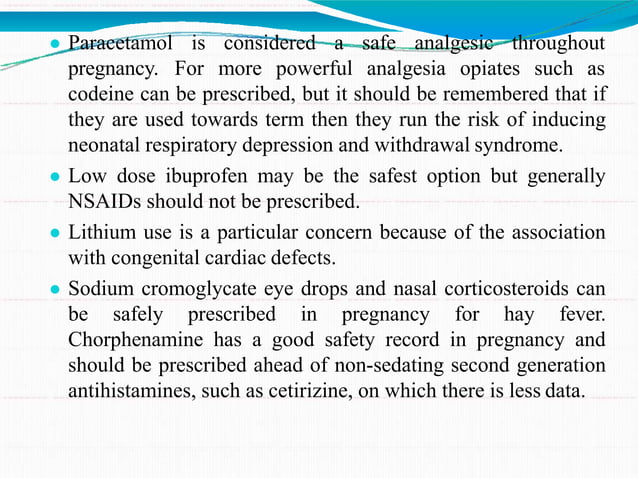 General prescribing guidelines_for_pregnancy_and_breast_feeding | PPTX ...