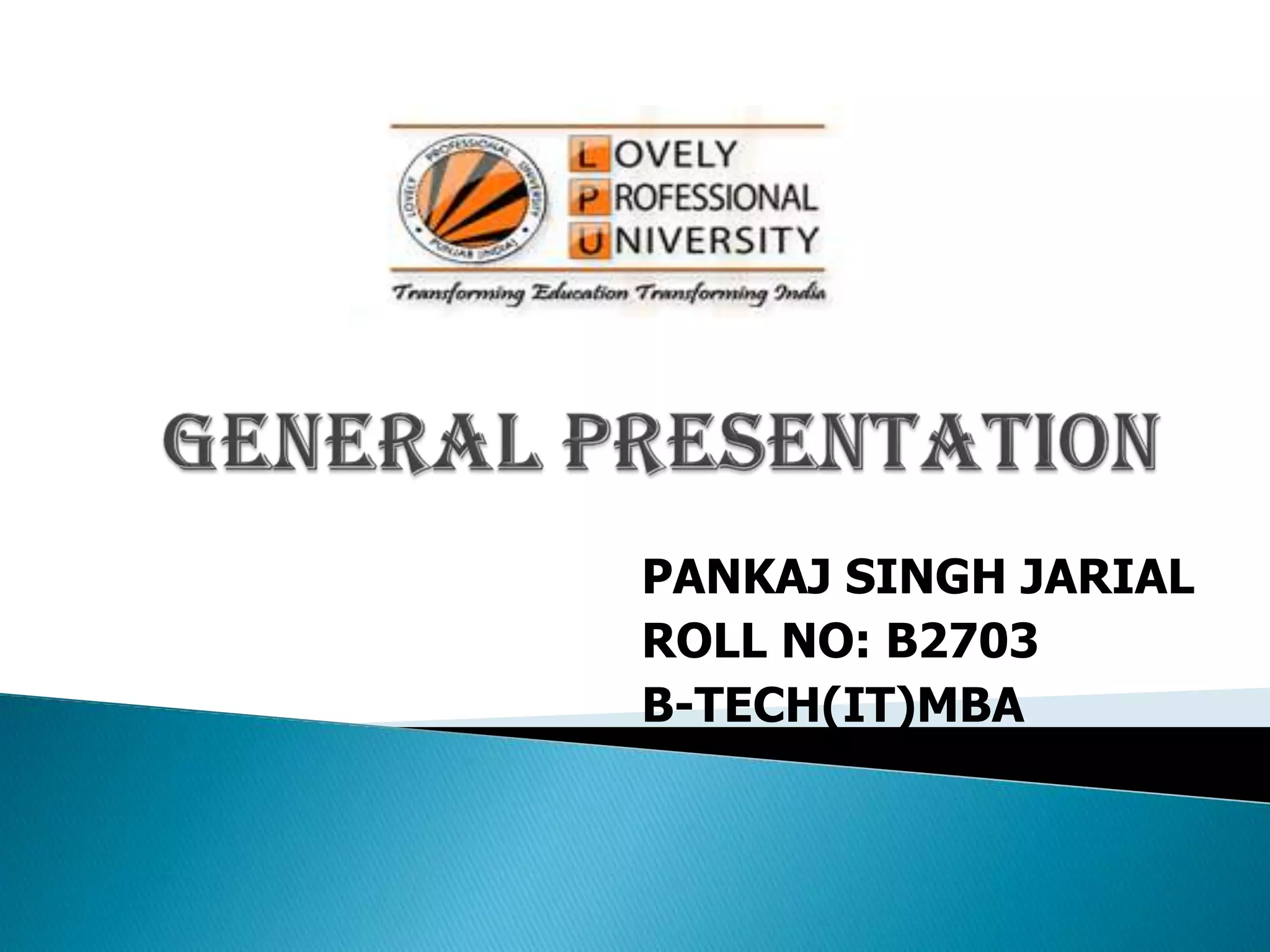 General presentation | PPTX