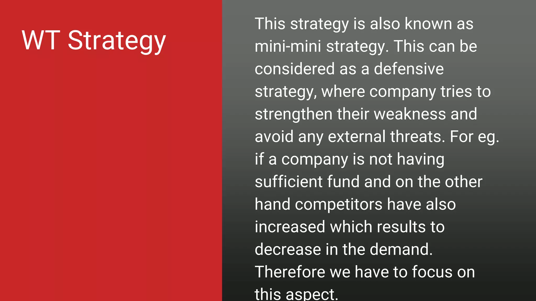 Strategic Management- TOWS Matrix | PPTX