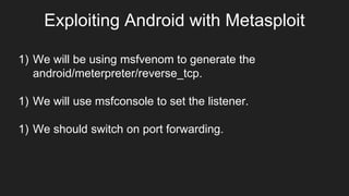 Metasploit - Basic and Android Demo | PPT