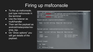 Metasploit - Basic and Android Demo | PPT