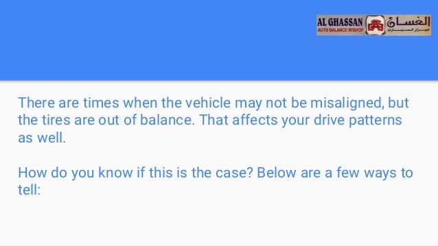 What are the Sign of a Bad Alignment?