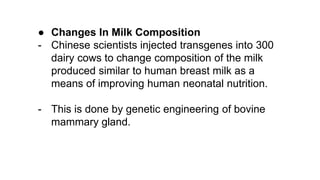 Genetic Engineering In Dairy Industry | PPTX