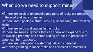 support system in metal mine | PPTX