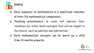 Counting Milestones for 18-36 months Kids | PDF