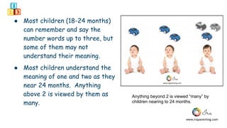Counting Milestones for 18-36 months Kids | PDF