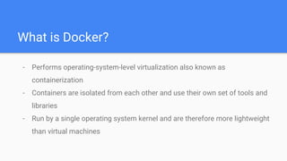 Moving to Docker... Finally! | PPT