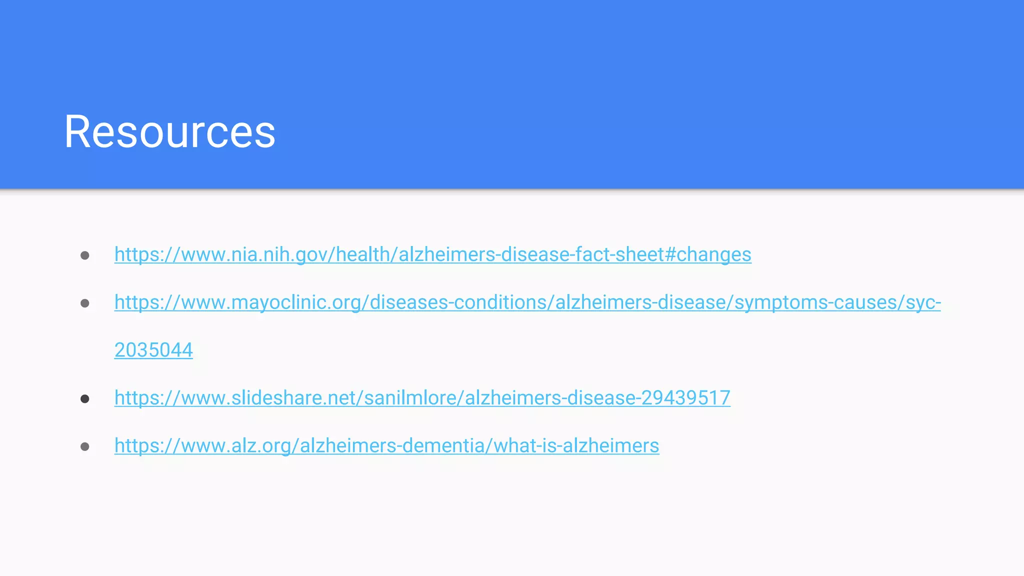 Alzheimer's Presentation | PPTX