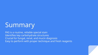 PAS Stain | Principle, Procedure, Reagents & Troubleshooting | PPTX