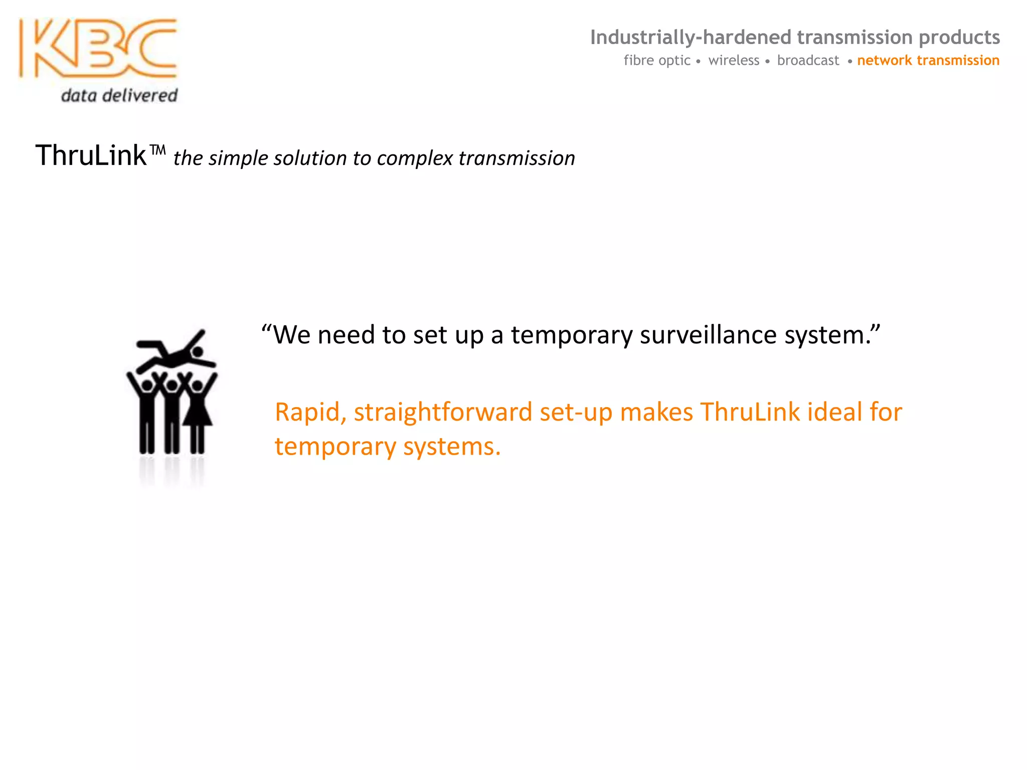 KBC Networks Product presentation | PPT