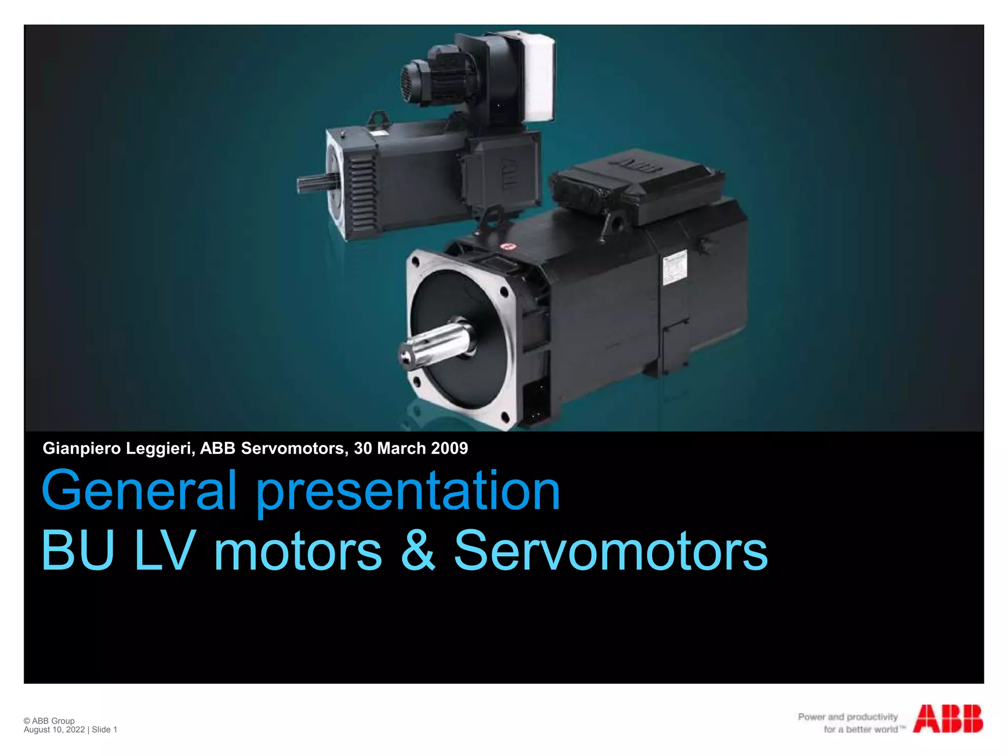 General presentation LV and Servomotors.ppt