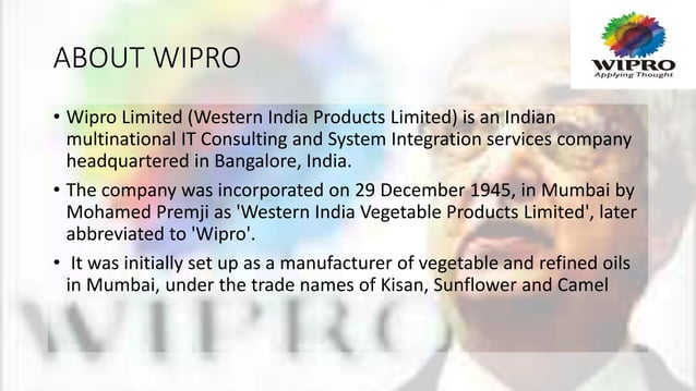 WIPRO PRESENTATION | PPTX