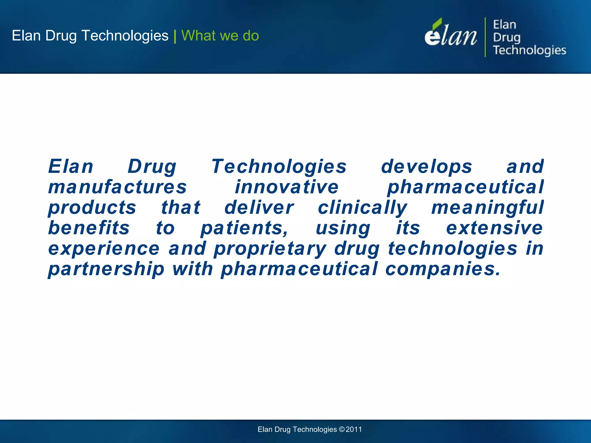 World’s Leading Drug Delivery Company | PPT