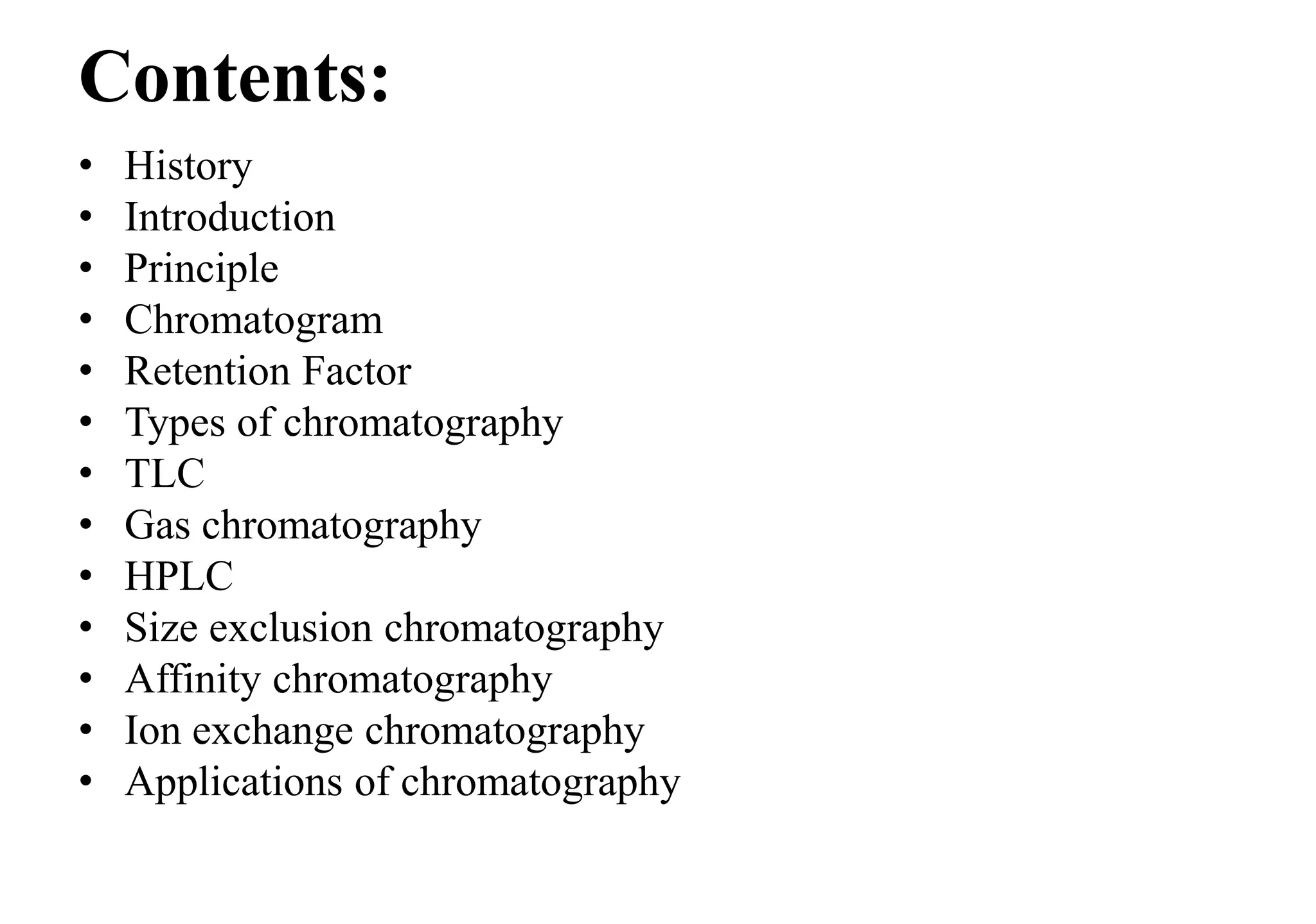 General principle and types of chromatography | PPTX