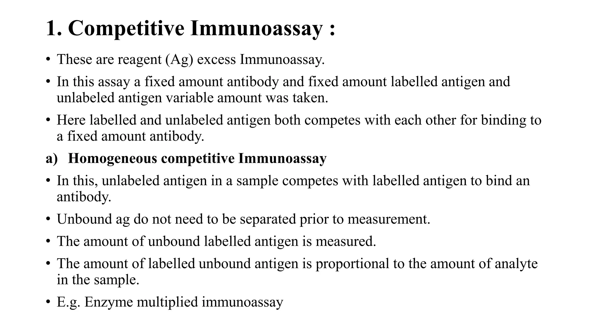 General principle of immunoassay Theoretical basis and optimization of ...
