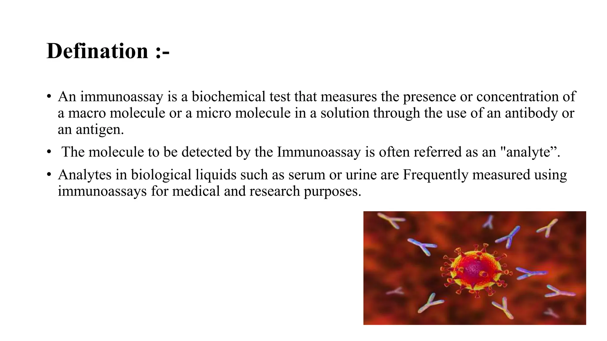 General principle of immunoassay Theoretical basis and optimization of ...