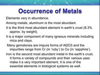 General principles and processes of isolation of elements | PPTX