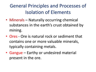 General Principles and Processes of Isolation of Elements.pptx