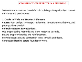 General principles for openings in buildings - Ispection - Construction ...