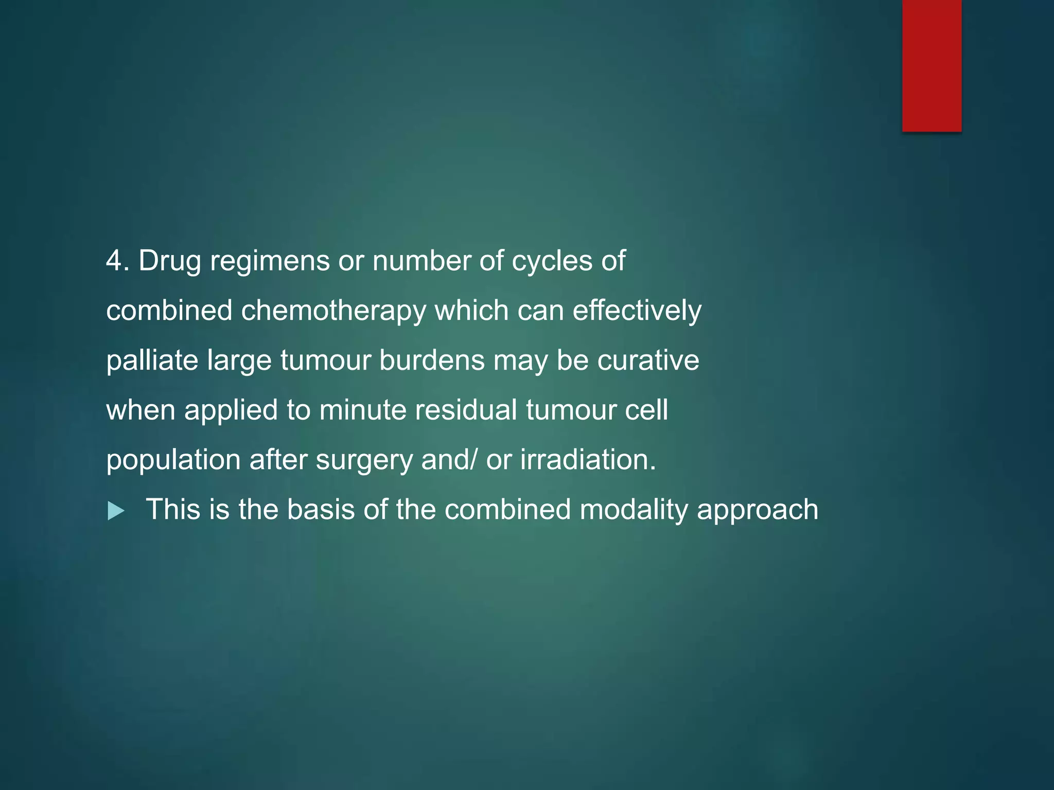 General principles in chemotherapy of cancer | PPTX