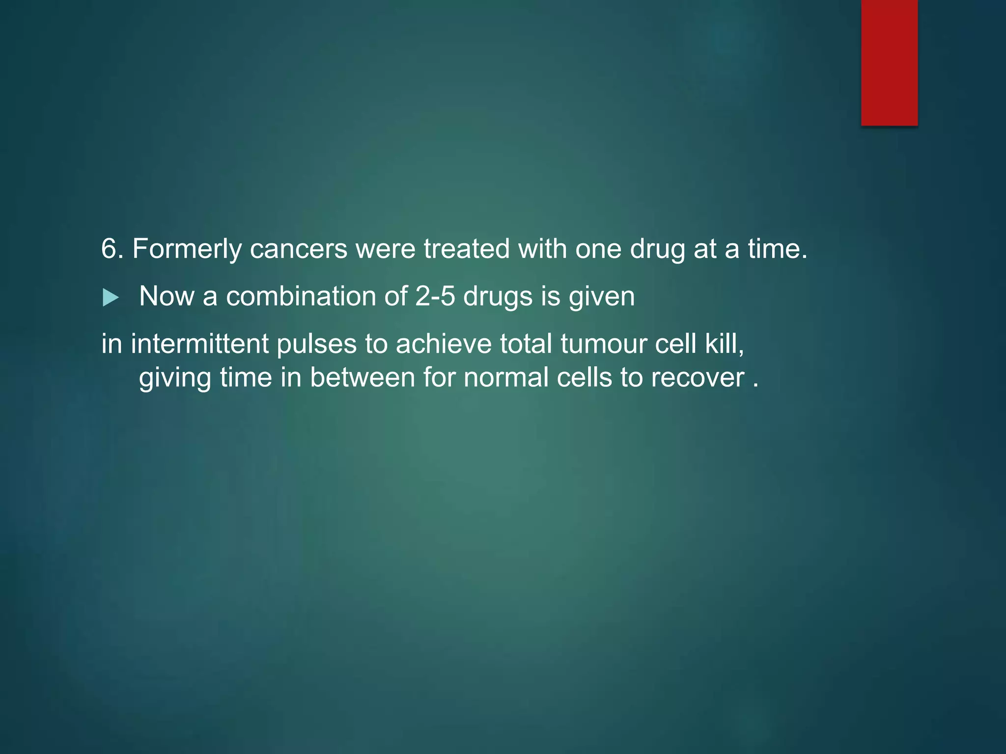 General principles in chemotherapy of cancer | PPTX