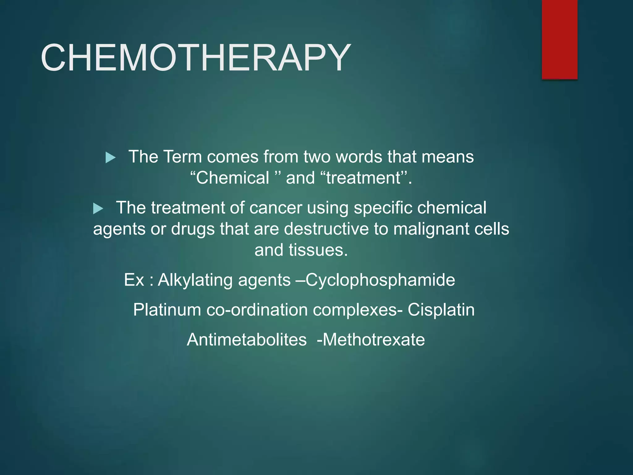 General principles in chemotherapy of cancer | PPTX