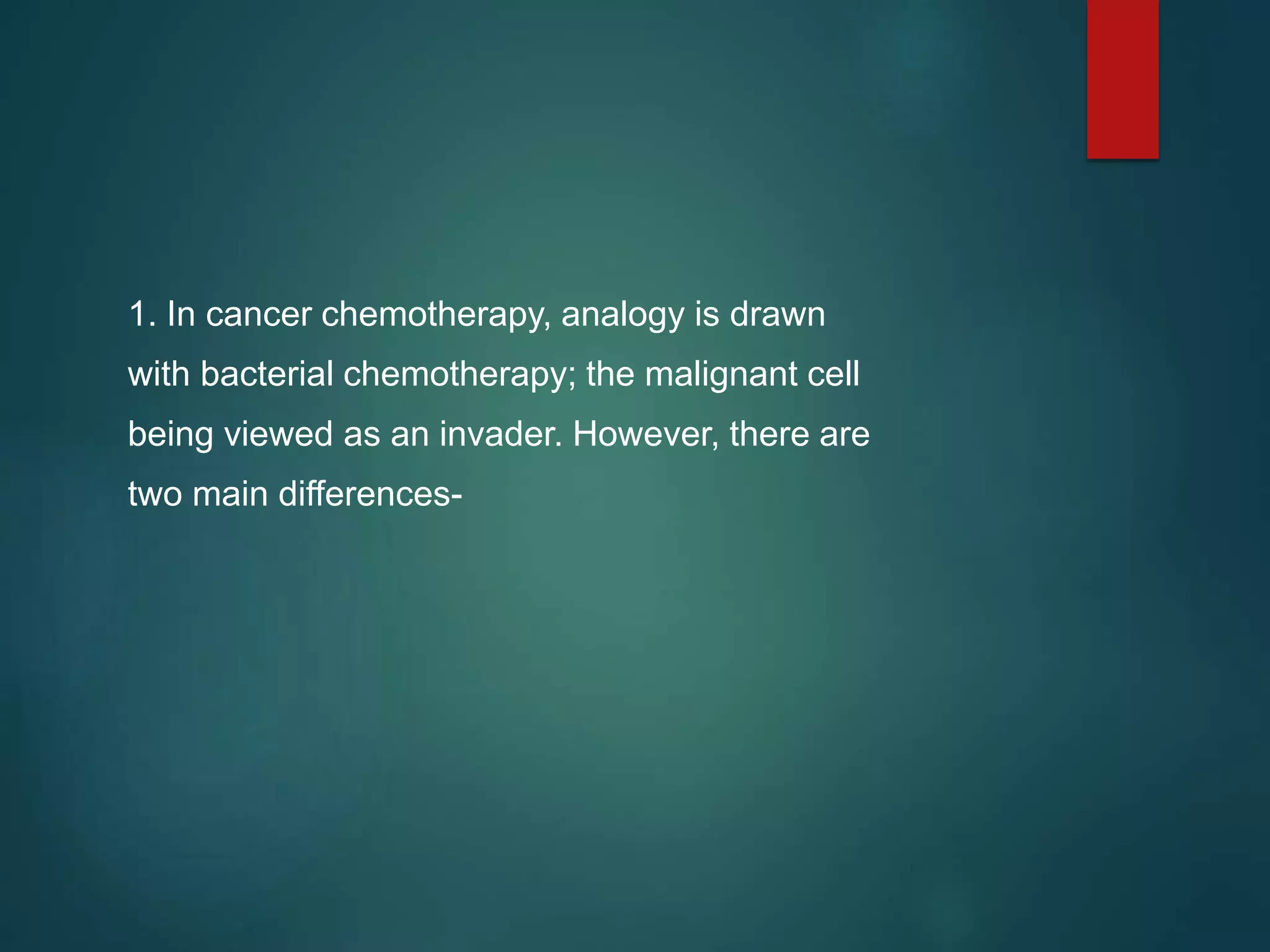 General principles in chemotherapy of cancer | PPTX