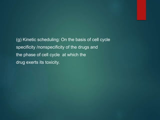 General principles in chemotherapy of cancer | PPTX