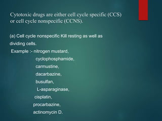 General principles in chemotherapy of cancer | PPTX