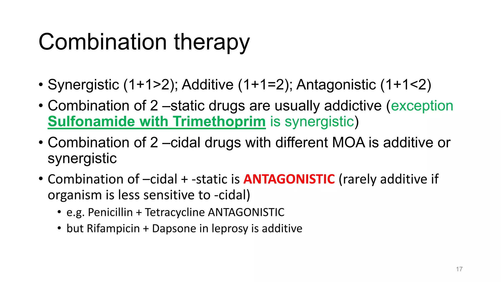 General principles of antimicrobial therapy | PPTX